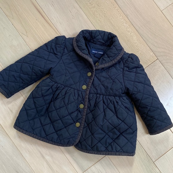 Ralph Lauren | Jackets & Coats | Ralph Lauren Girls Navy Bow Back ...